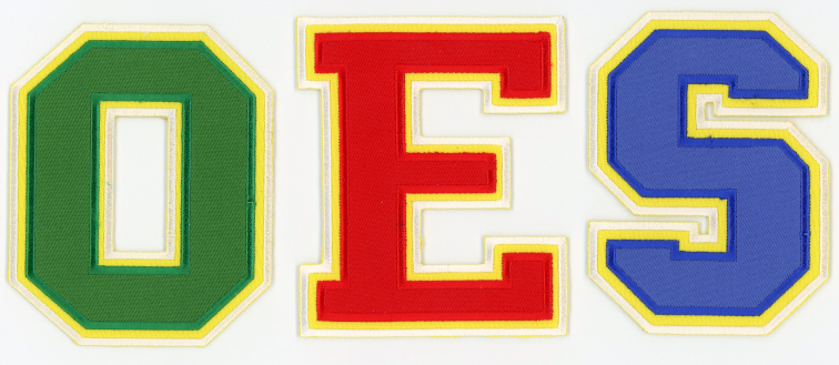 Order of the Eastern Stars Letters Patch