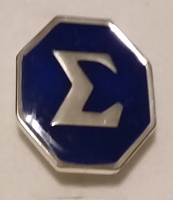 Phi Beta Sigma Fraternity Symbol Octagon Lapel Pin