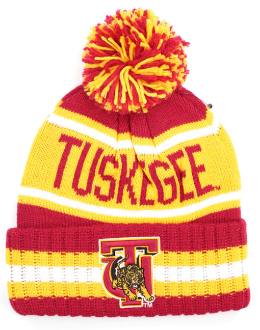 Tuskegee University Beanie with Puffball